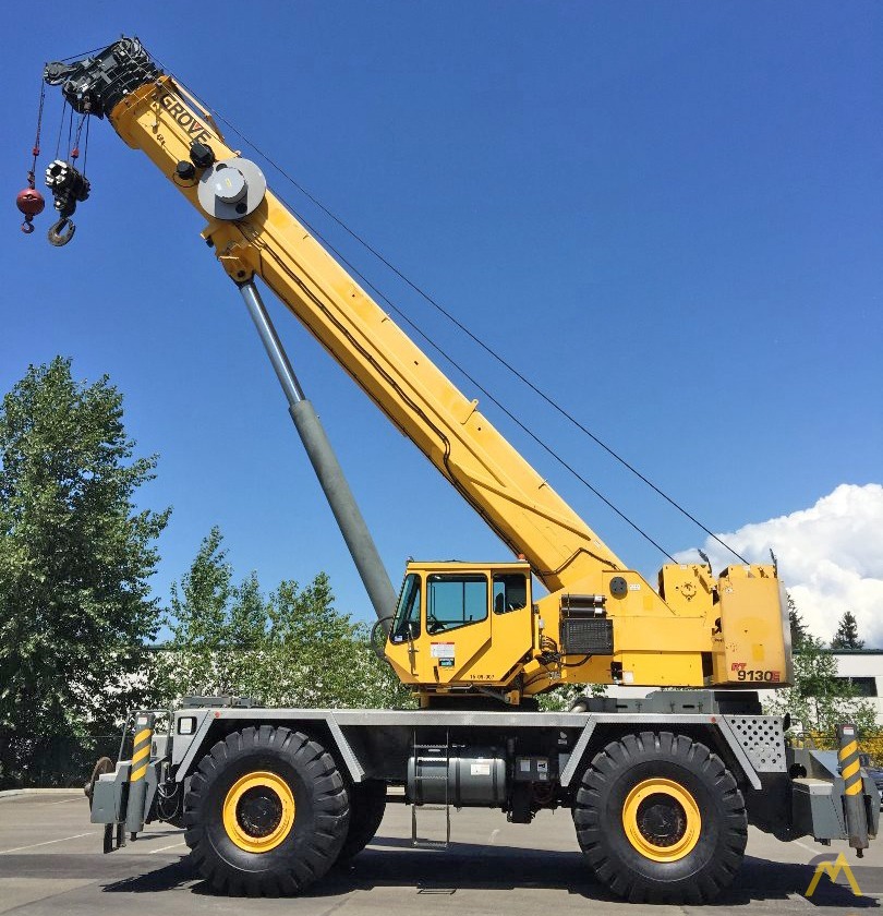 Grove RT9130E 130-Ton Rough Terrain Crane For Sale or Rent Hoists ...