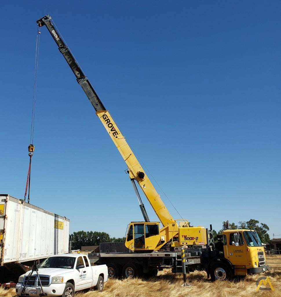 Grove TM500E-2 45-ton Telescopic Boom Truck Crane For Sale Hoists ...