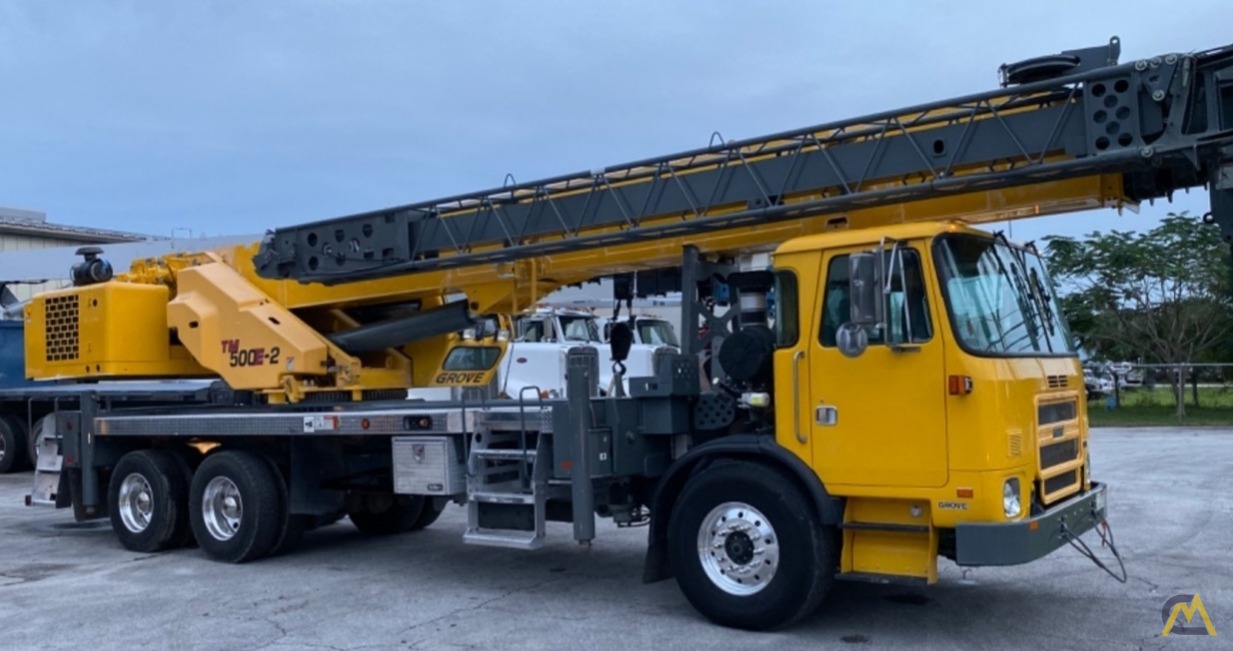 Grove TM500E-2 Truck Mounted Telescopic Boom Crane For Sale Hoists ...