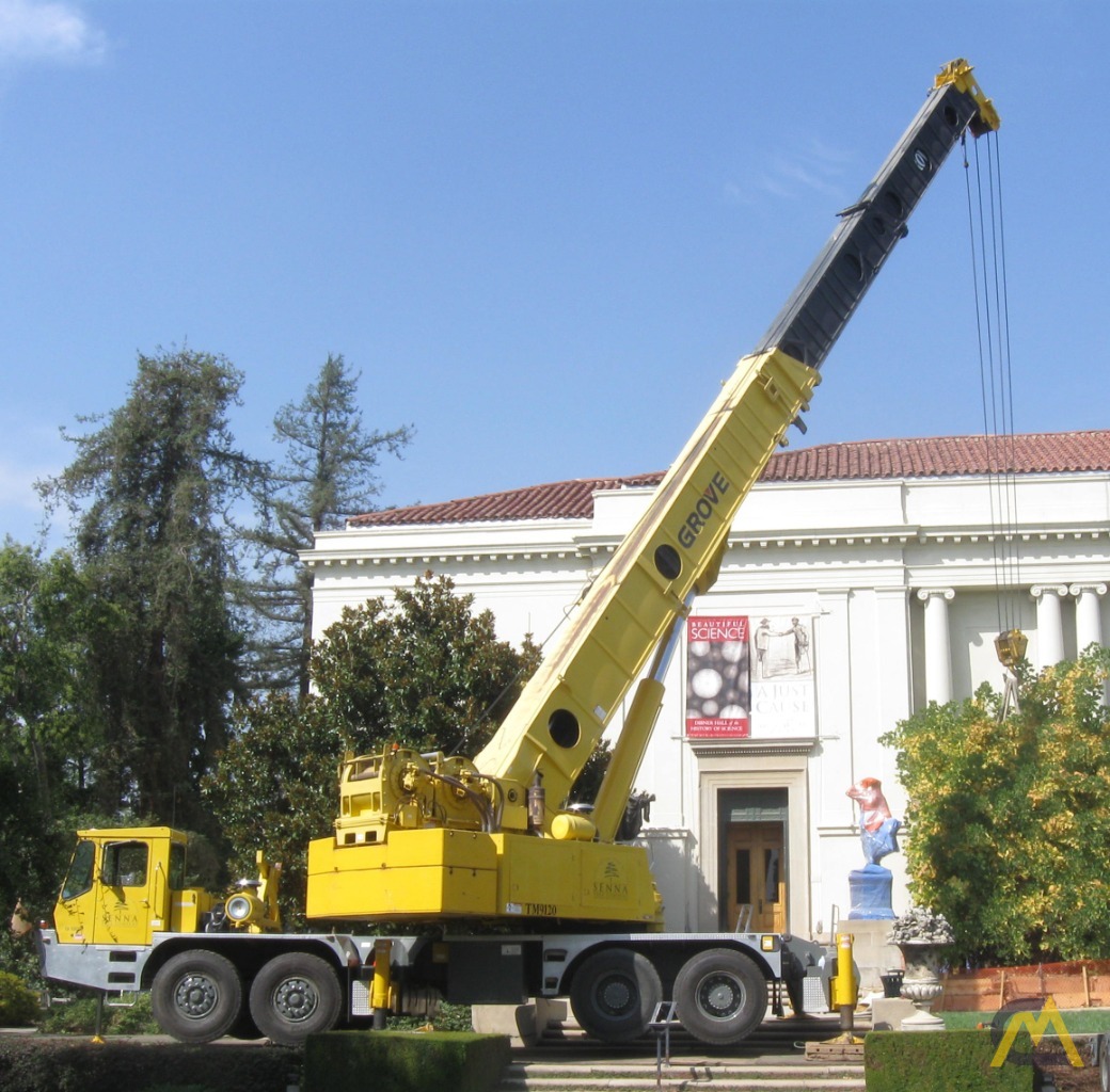 Grove TM9120 120-Ton Telescopic Boom Truck Crane For Sale Hoists ...
