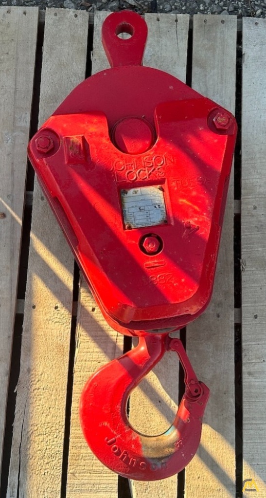 Johnson 15-Ton Single-Sheave Hook Block For Sale Products Blocks Parts ...
