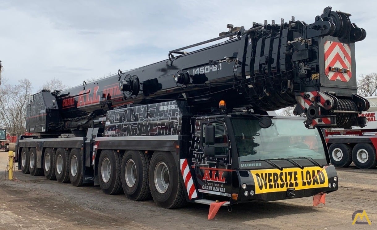Liebherr LTM 1450-8.1 500-Ton All Terrain Crane For Sale or Rent Hoists ...
