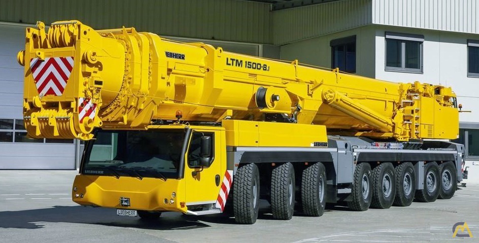 Liebherr LTM 1500-8.1 600-Ton All Terrain Crane & Material Handlers ...