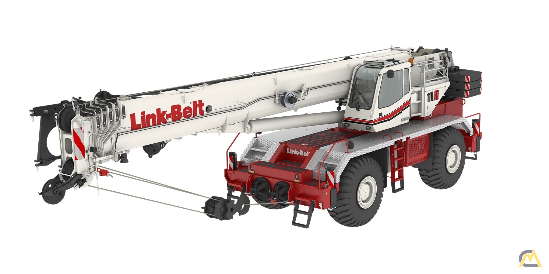 Link-Belt 110RT 110-Ton Rough Terrain Crane For Sale & Material ...