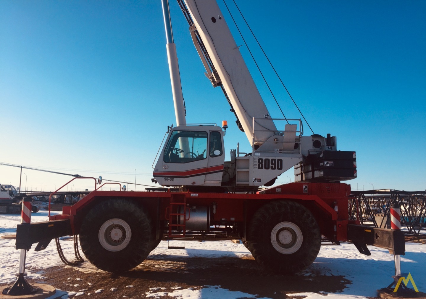 Link-Belt RTC-8090 Series II 90-Ton Rough Terrain Crane For Sale or Rent Hoists & Material ...