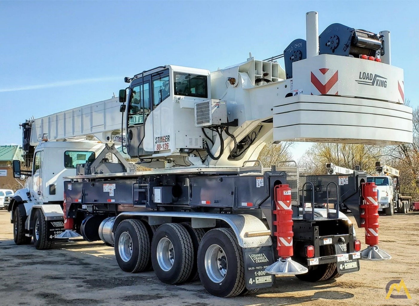 Load King Stinger 80-126 80-ton Boom Truck Crane on Kenworth T880 For ...