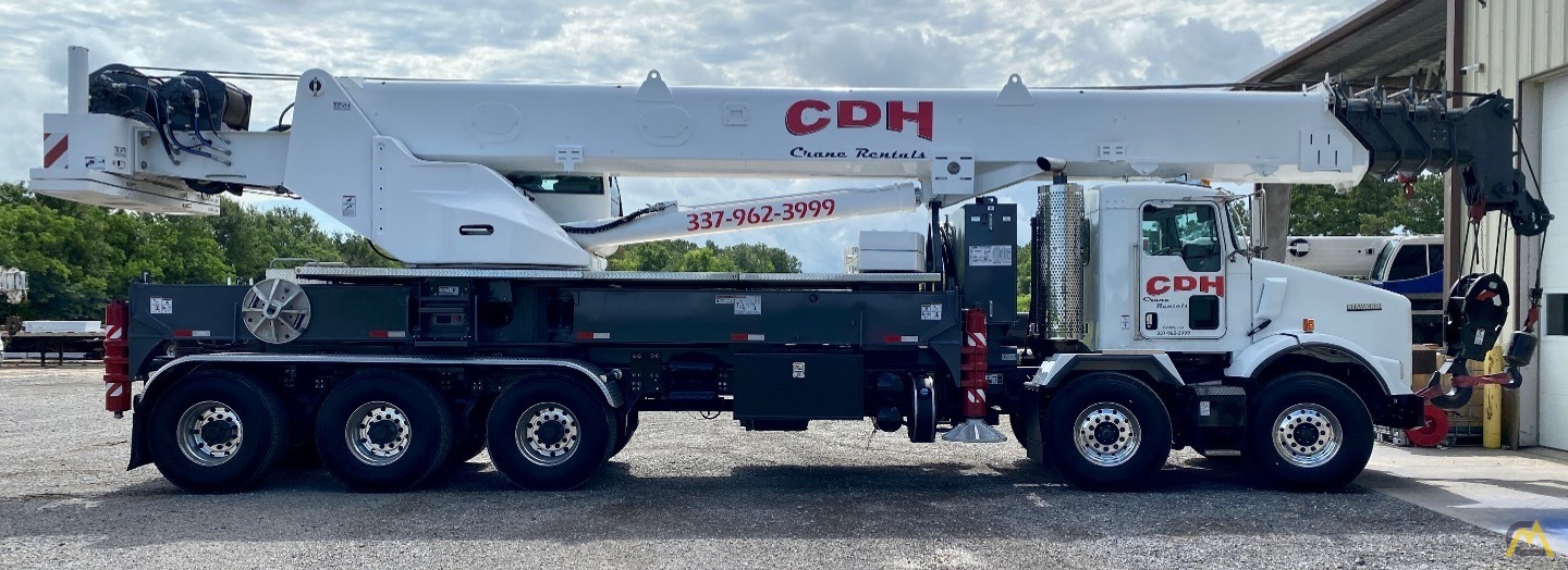 Load King Stinger 80-160 80-ton Boom Truck Crane on Kenworth T800 For ...