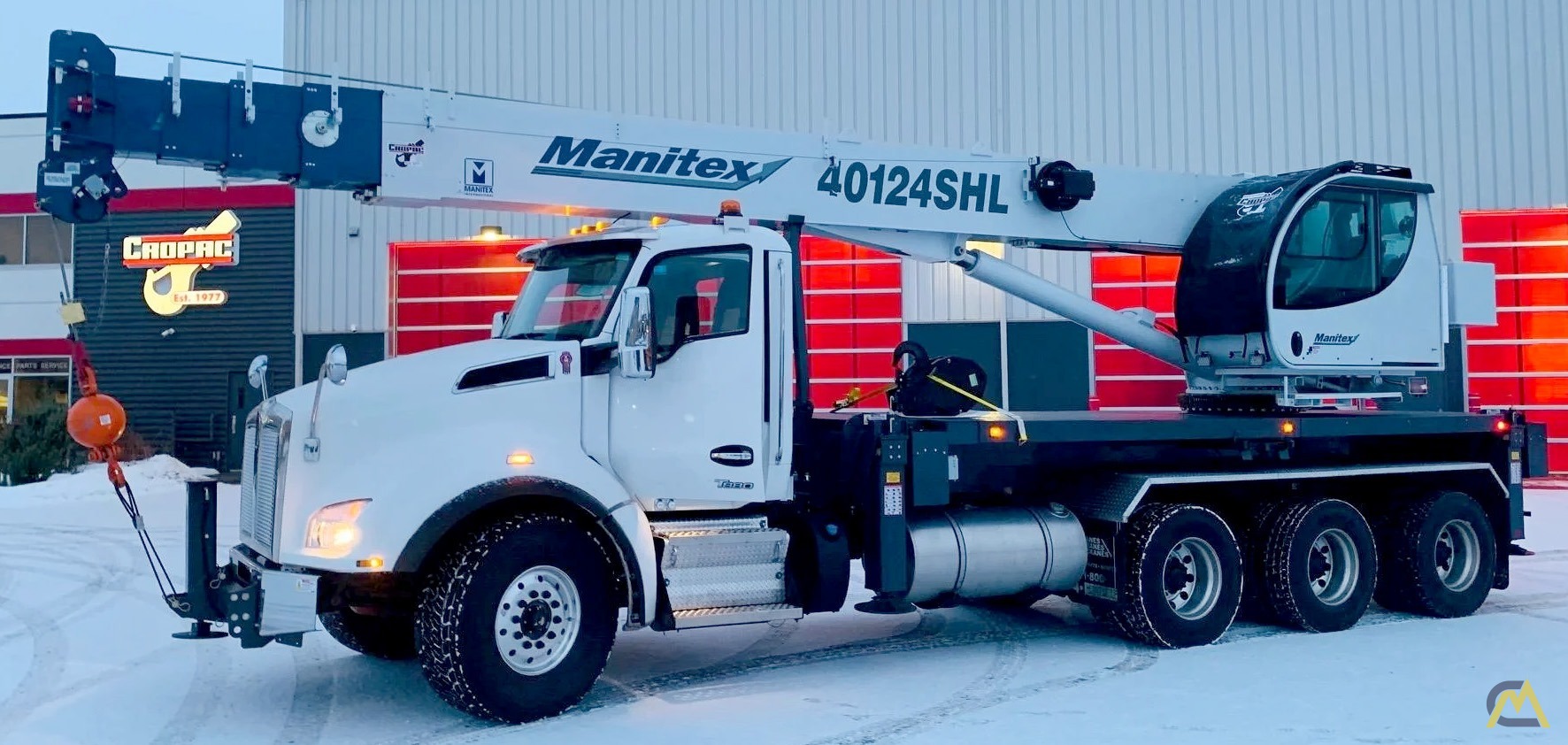 Manitex 40124SHL 40-Ton Boom Truck Crane on Kenworth T880 For Sale or ...