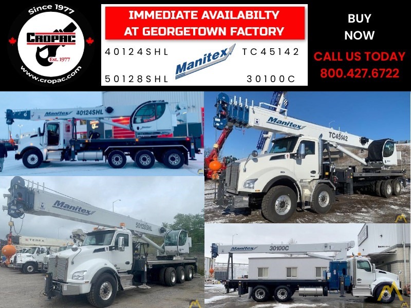 Manitex 40124SHL 40-Ton Boom Truck Crane on Kenworth T880 For Sale or ...