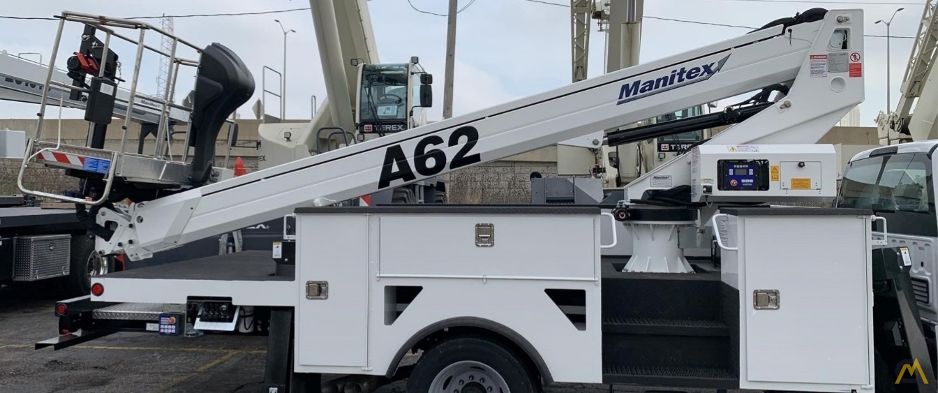 Manitex A62 62' Telescopic Boom Aerial Bucket Truck on Ford F550 For ...