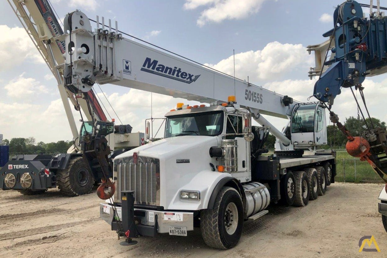 Manitex TC50155S 50-Ton Boom Truck Crane For Sale or Rent Trucks Hoists ...