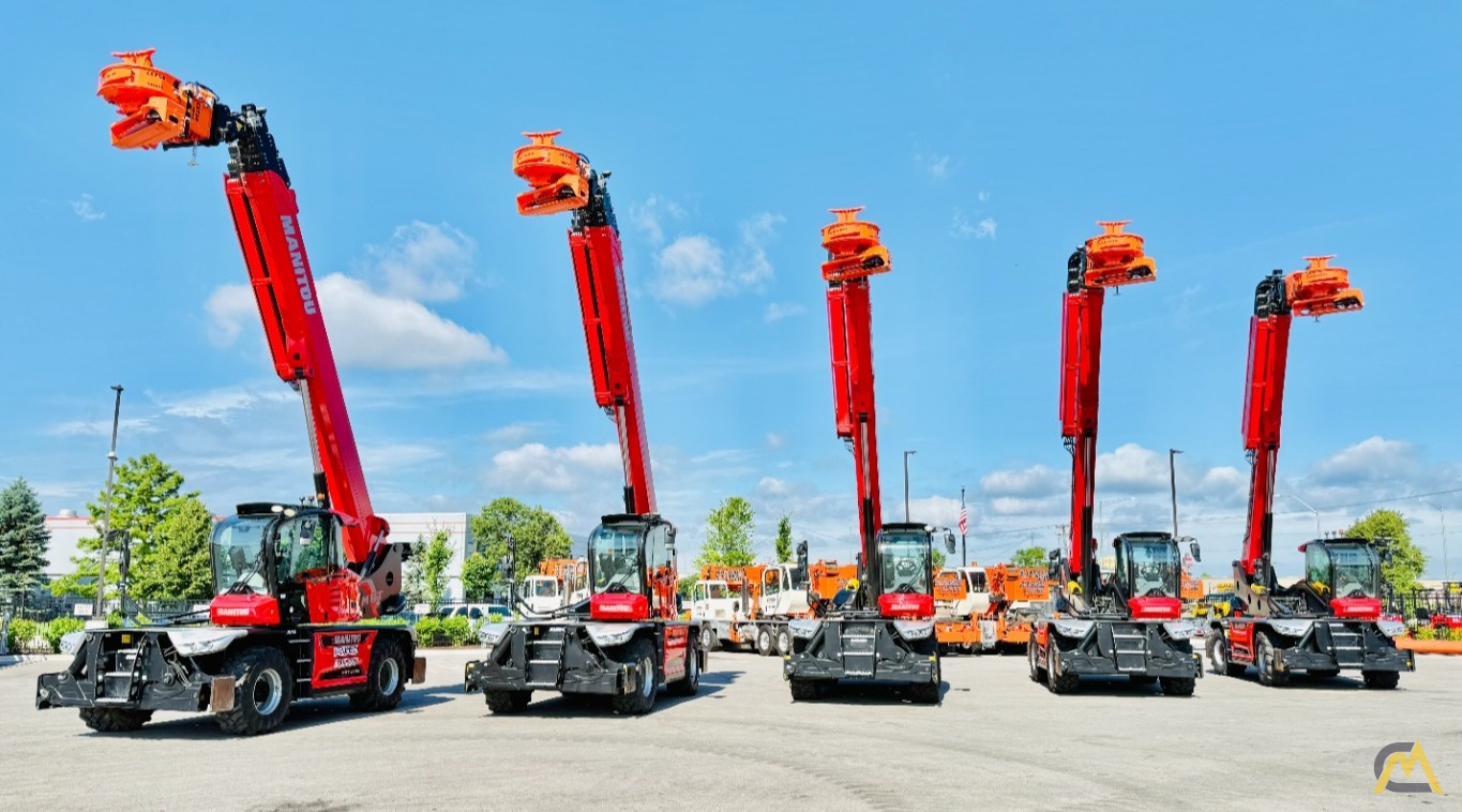 New Manitou MRT 2660 Rotating Telehandlers with Woodcracker CS750 in ...
