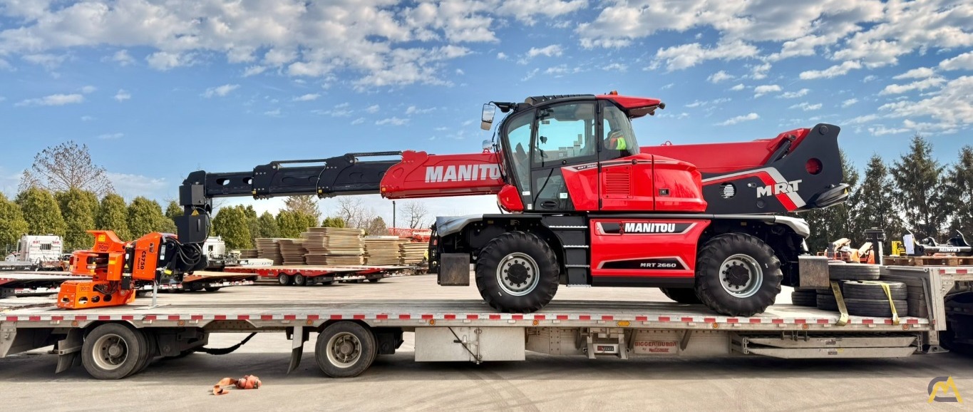 New Manitou MRT 2660 Rotating Telehandlers with Woodcracker CS750 in ...