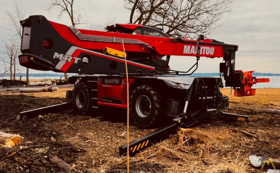 New Manitou MRT 2660 Rotating Telehandlers with Woodcracker CS750 in ...