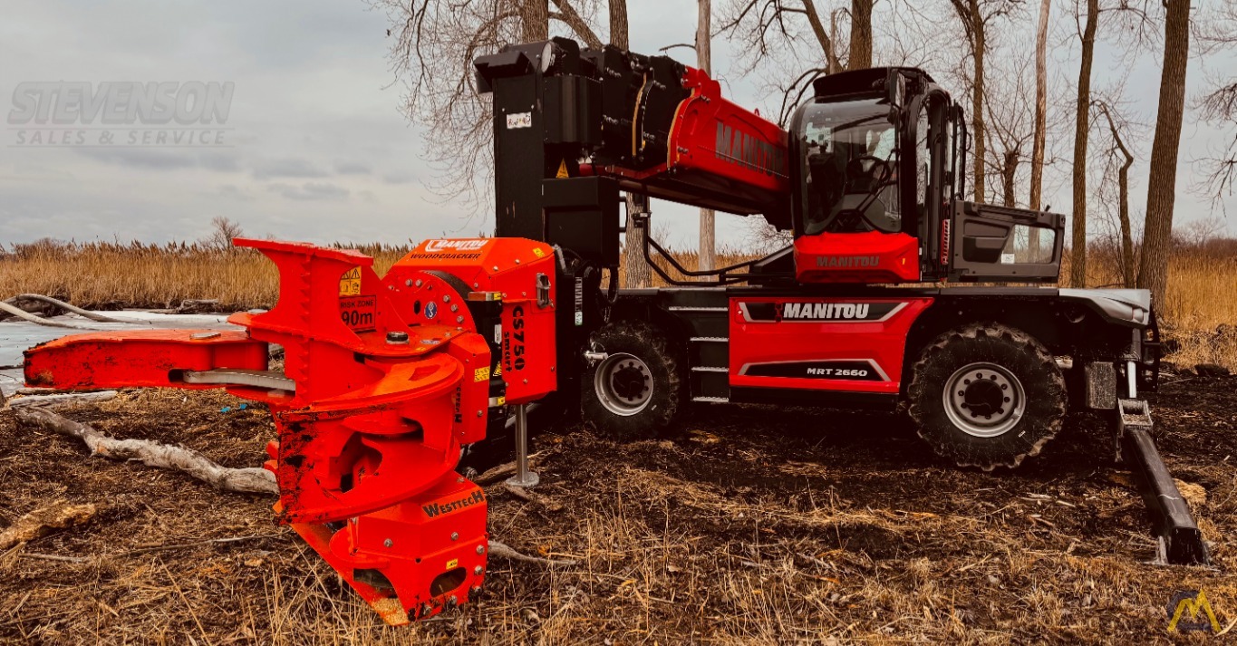 New Manitou MRT 2660 Rotating Telehandlers with Woodcracker CS750 in Stock and For Sale ...