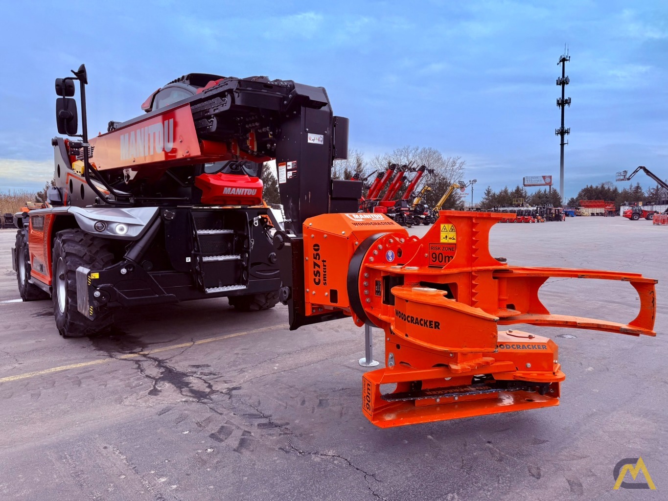 New Manitou MRT 2660 Rotating Telehandlers with Woodcracker CS750 in ...
