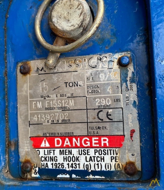 McKissick 32-Ton Single-Sheave Quick Reeving Hook Block For Sale Blocks ...