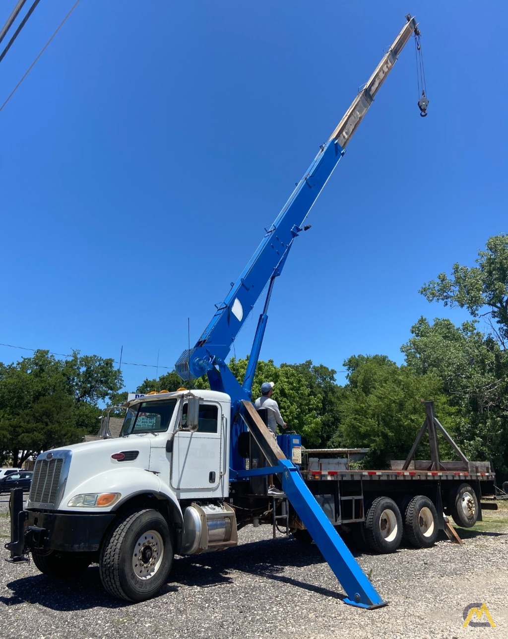National Series 600E Model 690E 20-Ton Boom Truck Crane on a Peterbilt ...