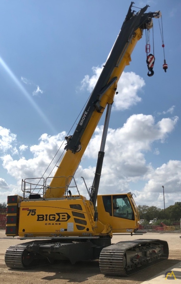 Grove GHC75 75-ton Telescopic Boom Crawler Crane For Sale or Rent ...