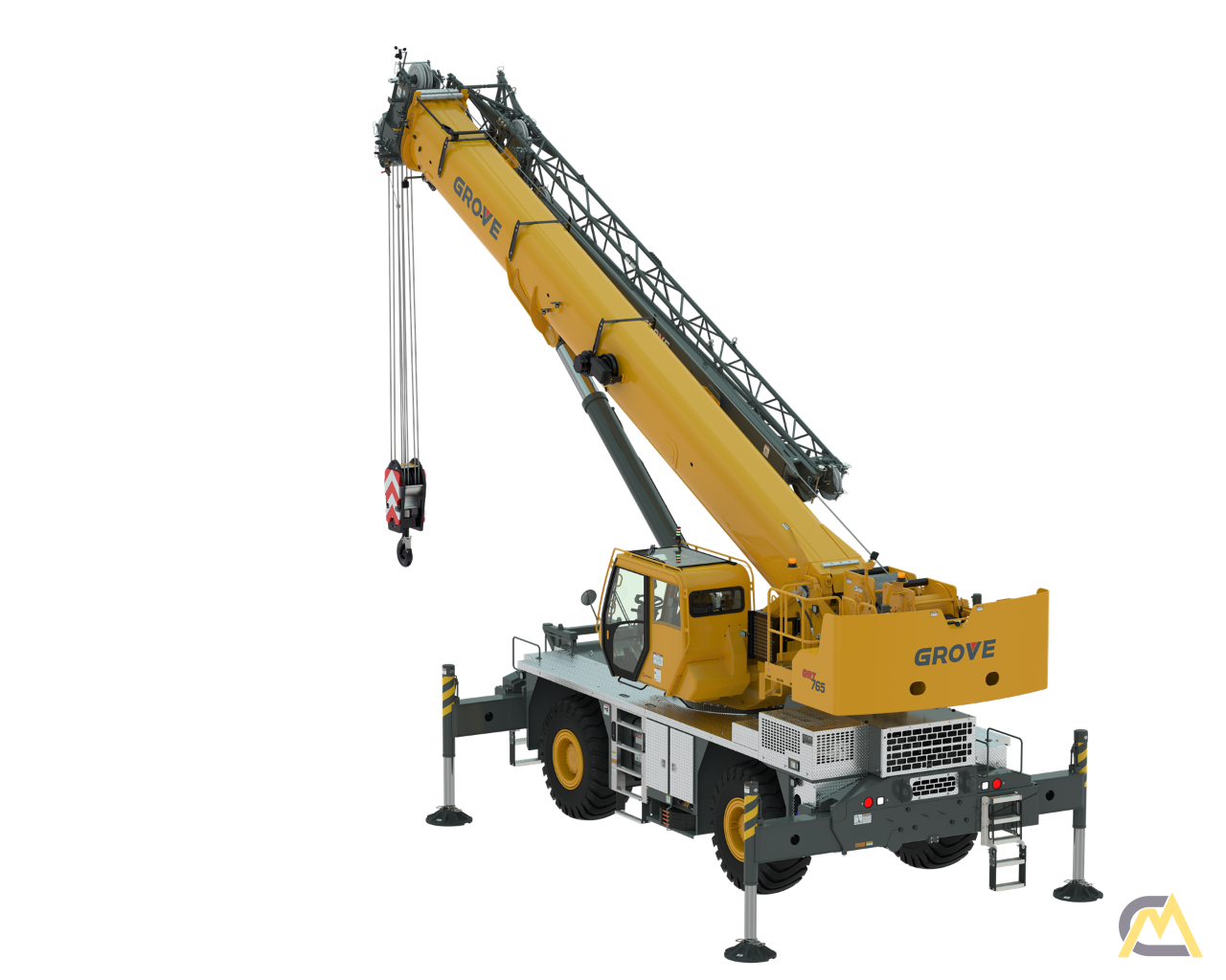 Grove GRT765 Rough Terrain Crane For Sale or Rent Hoists & Material ...
