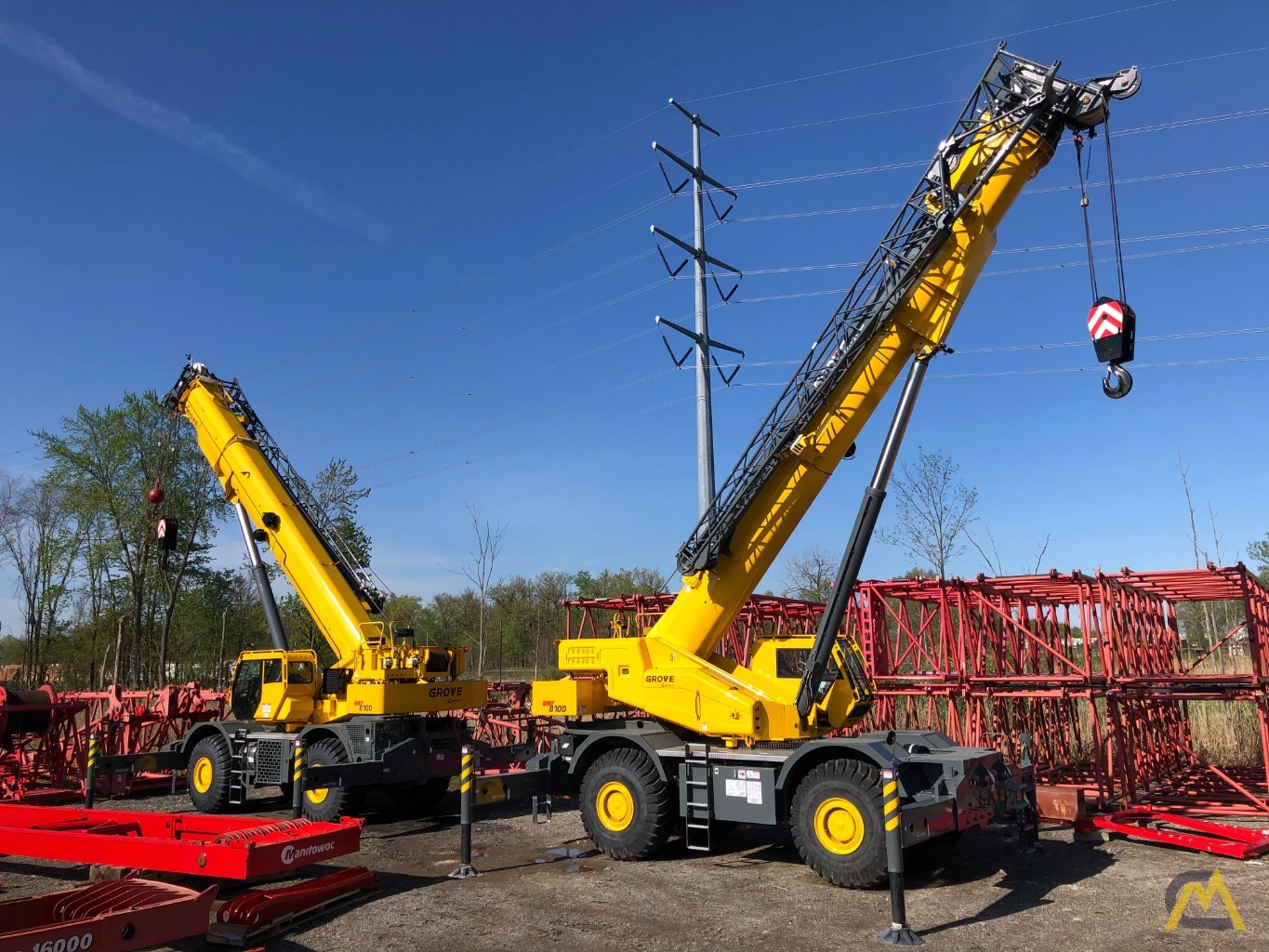 New Grove GRT8100 100-Ton Rough Terrain Crane For Sale or Rent Hoists ...