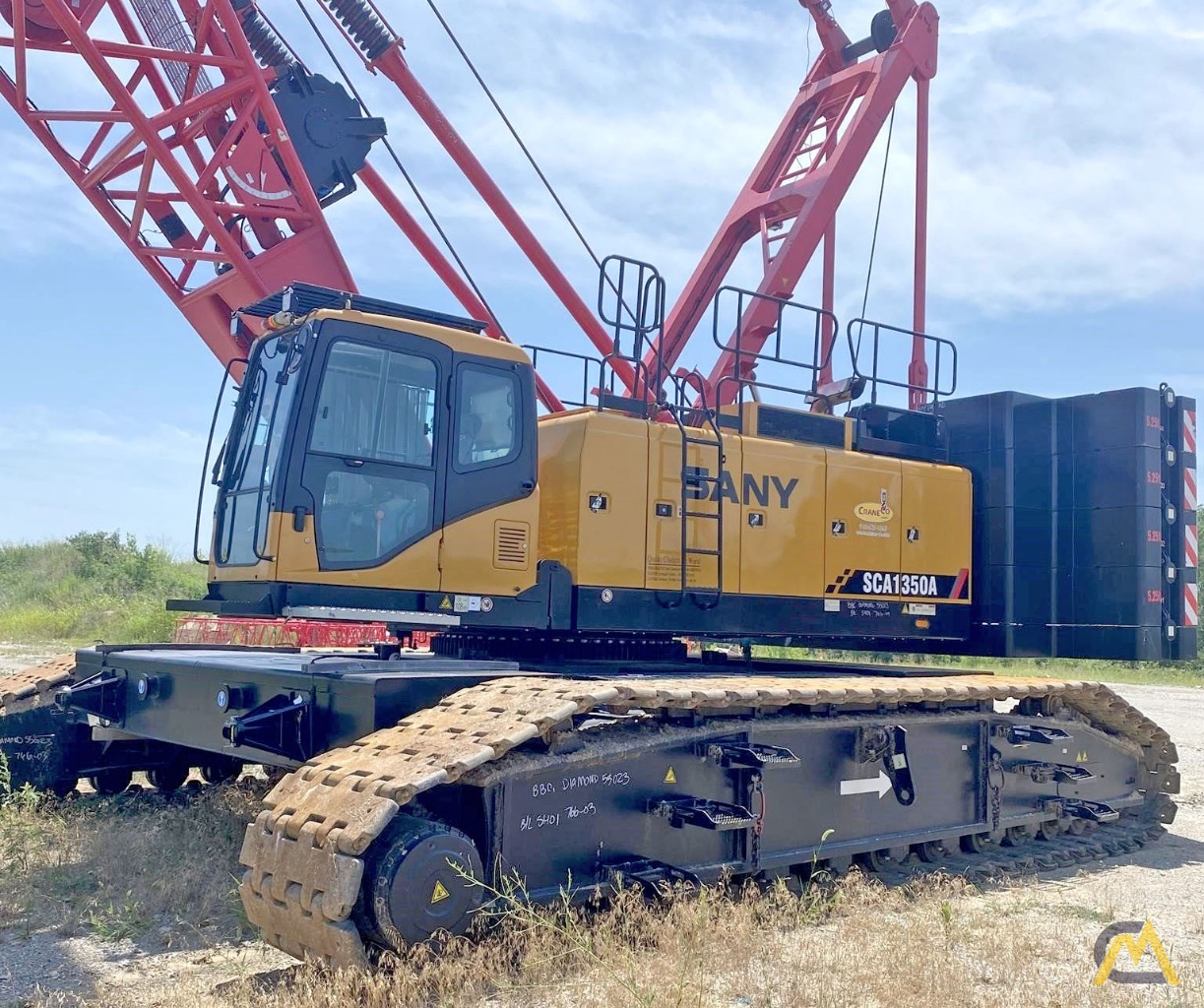 New Sany SCA1350A Lattice Crawler Boom Crane with 3-Year Factory Warranty For Sale Hoists ...