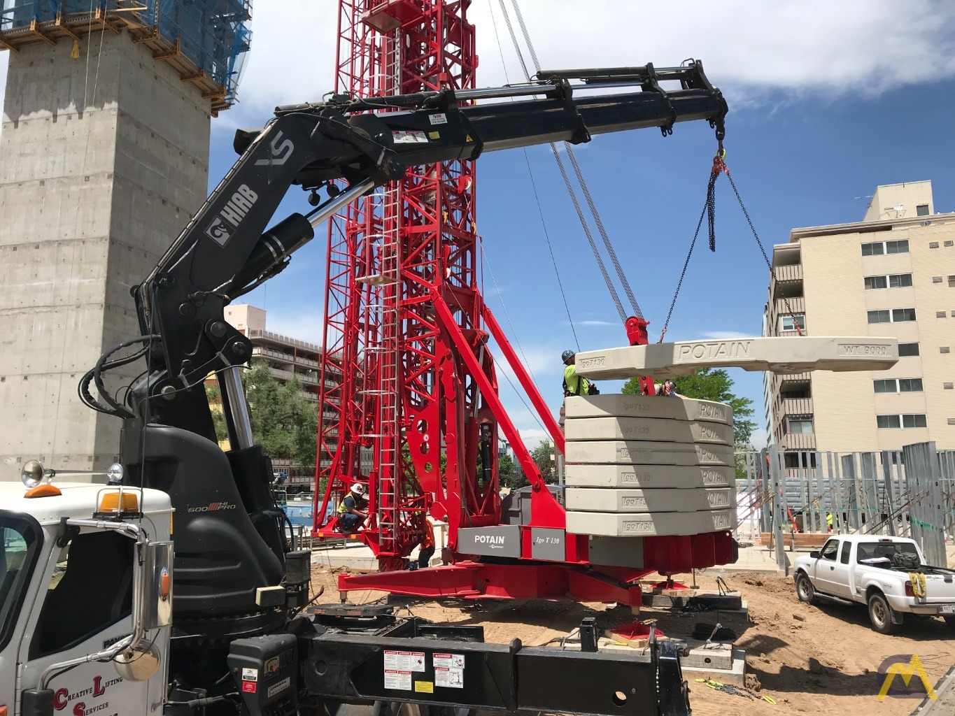 Potain IGO T 130 8.8-Ton Self-Erecting Tower Crane For Sale or Rent ...