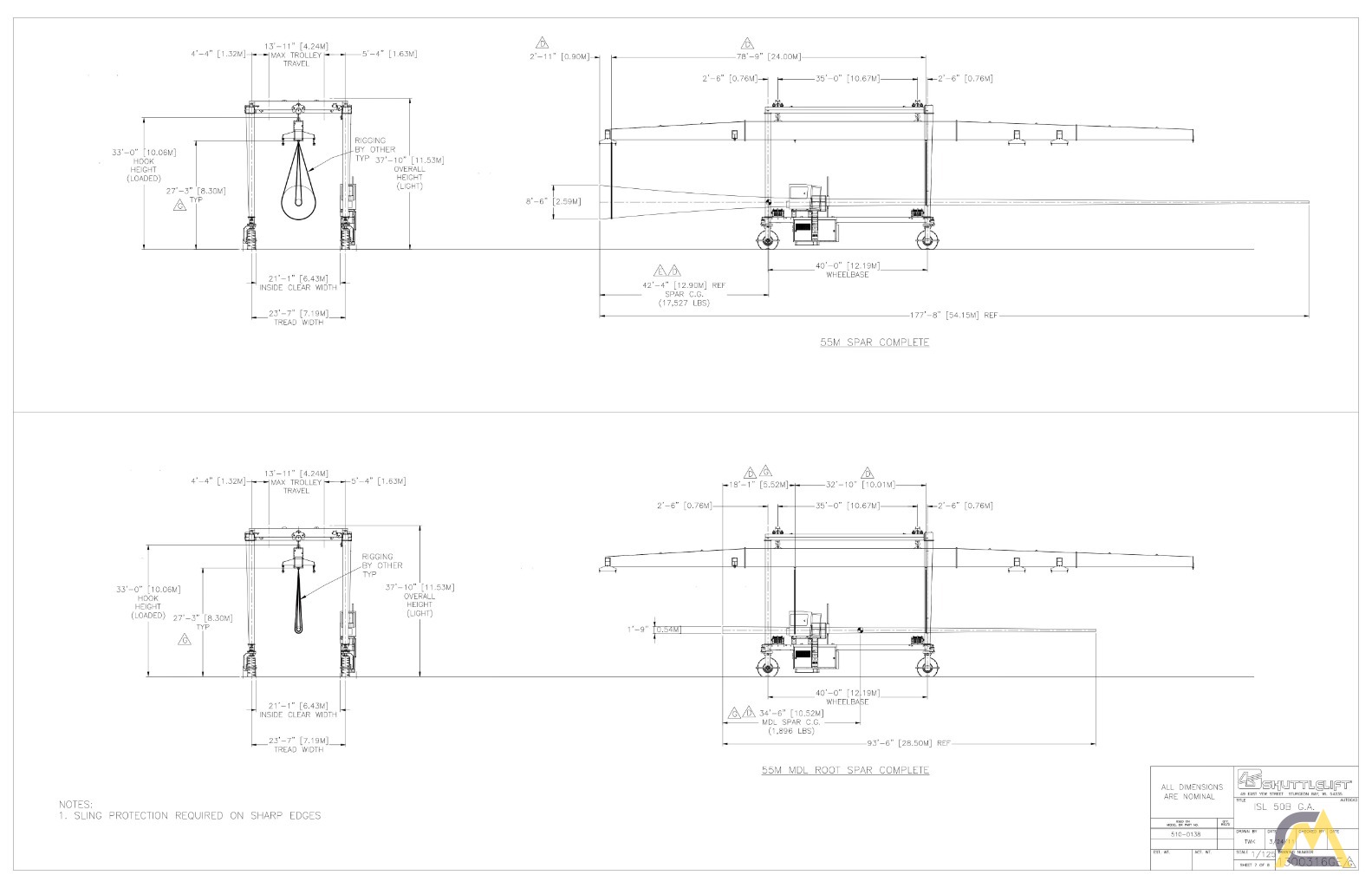 Shuttlelift ISL50B 50-Ton Gantry Cranes For Sale Hoists & Material ...
