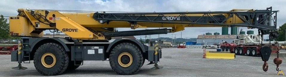 SOLD Grove RT875E-3 75-Ton Rough Terrain Crane For Sale Hoists ...