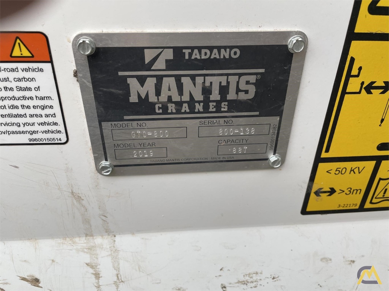 Tadano Mantis GTC 800 80-ton Telescopic Boom Crawler Crane For Sale ...