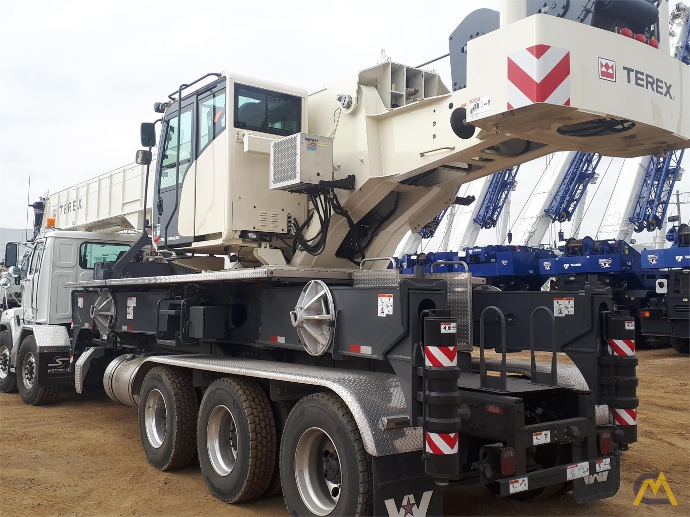 Terex Crossover 8000 80-Ton Boom Truck Crane on Kenworth T880 For Sale ...