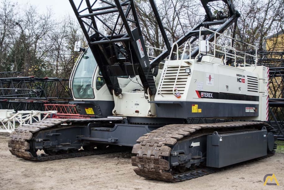 Terex HC110 110-Ton Lattice Boom Crawler Crane For Sale or Rent & Material Handlers 13041 ...