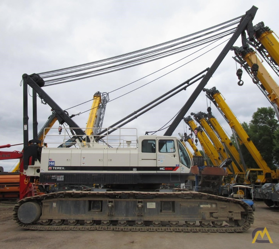 Terex HC 230 230-Ton Lattice Boom Crawler Crane For Sale Hoists ...