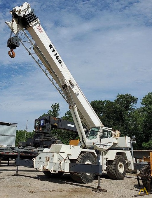 Terex RT 160 60-Ton Rough Terrain Crane For Sale (Auction) Hoists ...