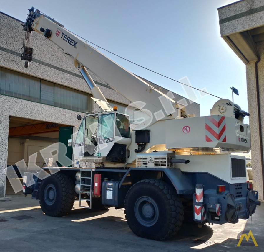 Terex RT 75 75-ton Rough Terrain Crane For Sale Hoists & Material ...