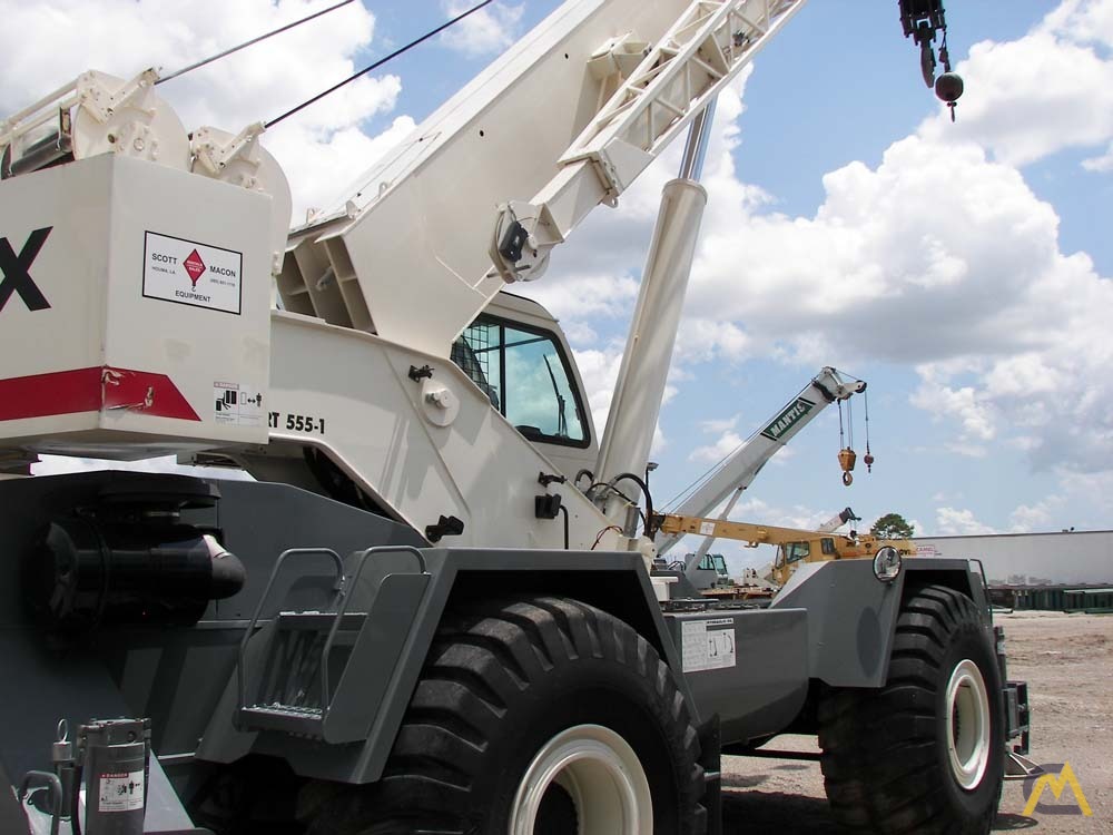 Terex RT555-1 55-Ton Rough Terrain Crane For Sale Hoists & Material ...