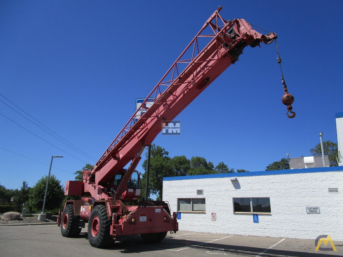 Terex RT555 55-Ton Rough Terrain Crane For Sale Hoists & Material ...