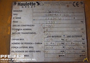 10.2m Haulotte Compact 10 Scissor Lift For Sale Lifts Platform Aerial ...