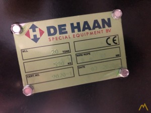De Haan 20-Ton Ballweight Cylinder For Sale Hook Blocks Parts ...