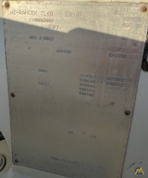 2010 Terex Hi-Ranger TL60M Aerial Bucket Truck For Sale Platforms Platform Lifts Trucks & Digger ...