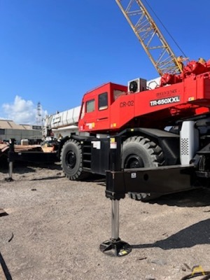 Tadano TR-650XXL-3 65-Ton Rough Terrain Crane For Sale Hoists ...