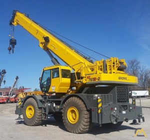 65t Grove RT765E-2 Rough Terrain Crane For Sale Hoists & Material ...