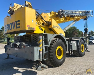 2009 Grove RT890E 90 Ton Rough Terrain Crane For Sale Hoists & Material ...