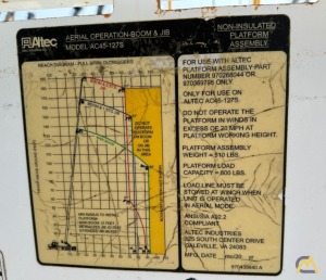 ALTEC 2-PERSON MAN BUCKET fits AC45-127S model Boom Truck Crane For ...