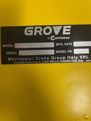 ***AVAILABLE IMMEDIATELY***2025 Grove GRT655L Rough Terrain Crane For ...