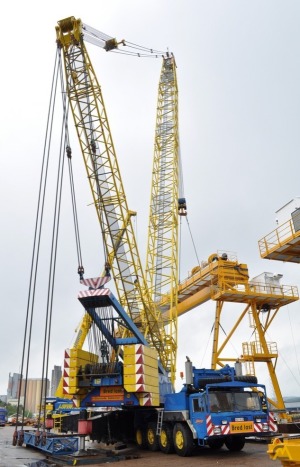 Demag TC 1200 200-ton Lattice Boom Truck Crane For Sale Hoists ...