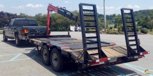Fassi Micro M30A.13 2.20-Ton Folding Service Crane on 2-Axle Trailer ...