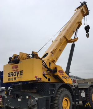 Grove RT890E 90-Ton Rough Terrain Crane For Sale Hoists & Material ...
