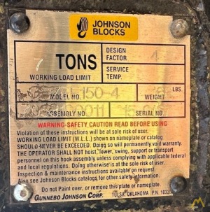 Johnson 7-Ton Top Swivel Overhaul Ball For Sale Block Products Balls ...