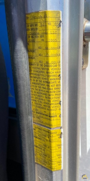 National Series 600E Model 690E 20-Ton Boom Truck Crane on a Peterbilt ...